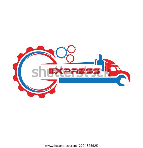 Fast Delivery Car Logo Cargo Design Stock Vector (Royalty Free ...