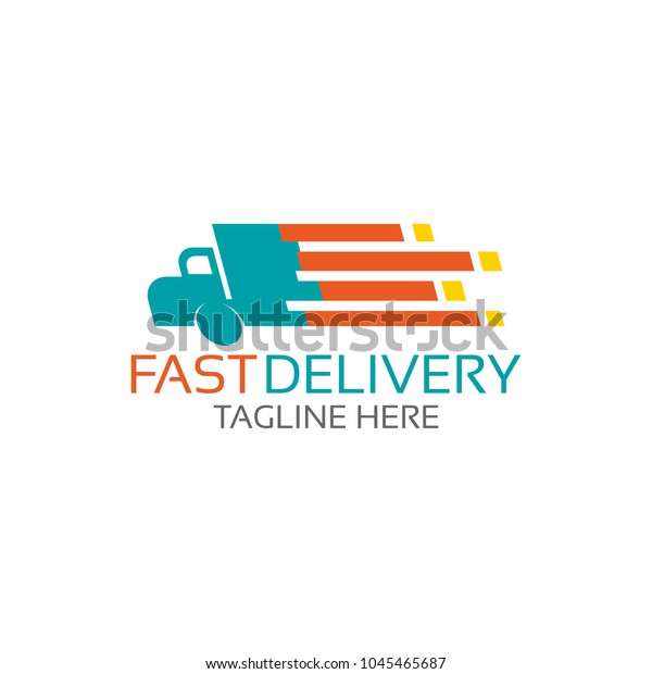 Fast Delivery Logo Icon Template Design Stock Vector (Royalty Free ...