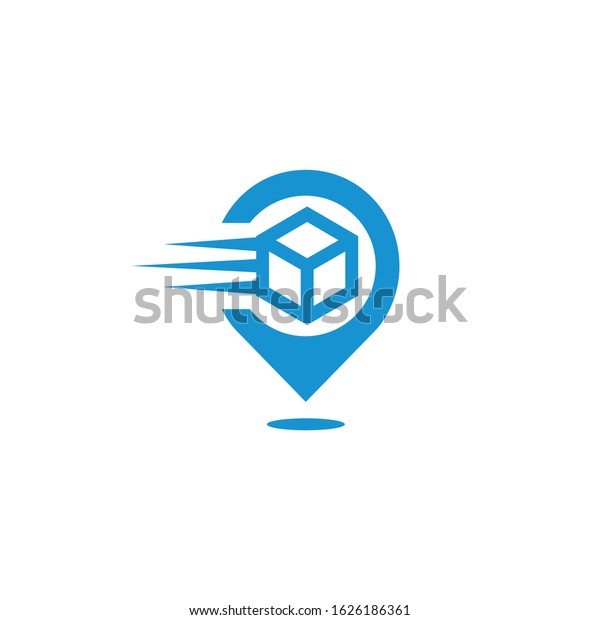 Fast Delivery Packet Logo Designs Stock Vector (Royalty Free ...