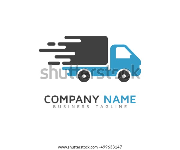 Fast Delivery Service Fast Moving Logo Stock Vector (Royalty Free ...