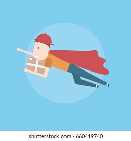 2,357 Delivery man flying and Images, Stock Photos & Vectors | Shutterstock