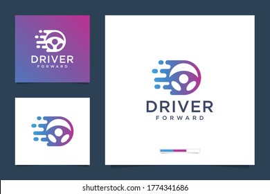 diseño de logotipo de controlador rápido: vector de stock (libre de ...