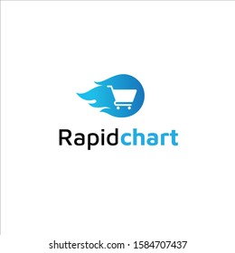Fast Fire Chart Logo Icon Design Stock Vector (Royalty Free) 1584707437 ...
