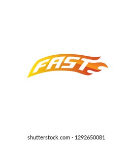Fast Flame Fire Logo Design Inspiration Stock Vector (Royalty Free ...