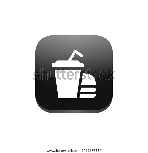 Fast Food App Icon Stock Vector (Royalty Free) 1217167552 | Shutterstock