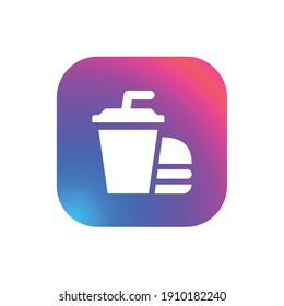 Fast Food App Icon Button Stock Vector (Royalty Free) 1862138641 ...