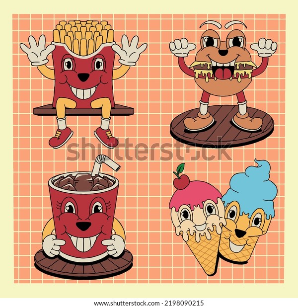 Fast Food Character Vector Illustration Stock Vector (Royalty Free ...