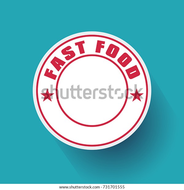 Fast Food Restaurant Label: เวกเตอร์สต็อก (ปลอดค่าลิขสิทธิ์) 731701555 ...