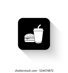 Fast Food Meal Icon Thin Line Stock Vector (Royalty Free) 272518079 ...