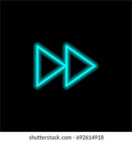 Fast Forward Blue Glowing Neon Ui Stock Vector (Royalty Free) 692614918 ...