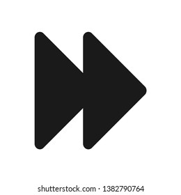 Fast Forward Double Arrow Icon Stock Vector (Royalty Free) 1382790764 ...