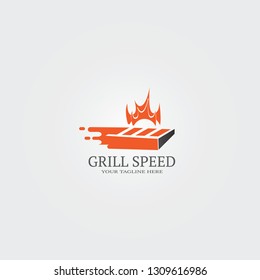 Fried Rice Restaurant Logo Stock Vector (Royalty Free) 1302415993