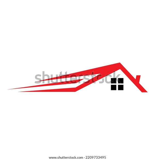 Fast Home Logo Design Real Estate Stock Vector (Royalty Free ...
