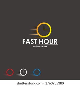 Fast Hour Logo Design Stock Vector (Royalty Free) 1763955380 | Shutterstock