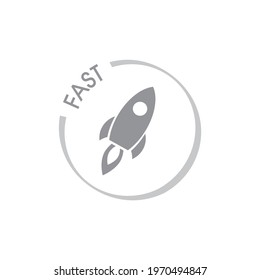 Fast Icon Emblem Sign Packaging Stock Vector (Royalty Free) 1970494847 ...
