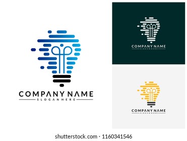 Fast Idea Logo Digital Idea Logo: vector de stock (libre de regalías ...