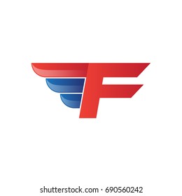 Fast Initial Letter Logo Vector Wing Stock Vector (Royalty Free ...