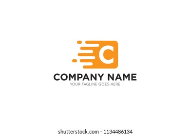 Fast Letter C Logo Icon Symbol Stock Vector (Royalty Free) 1134486134
