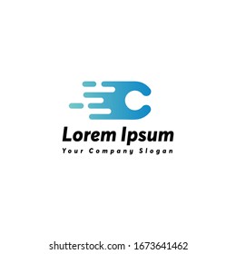 Fast Letter C Logo Icon Design Stock Vector (Royalty Free) 1673641462 ...