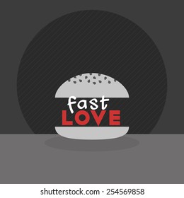 Fast Love Illustration Stock Vector (Royalty Free) 254569858 | Shutterstock