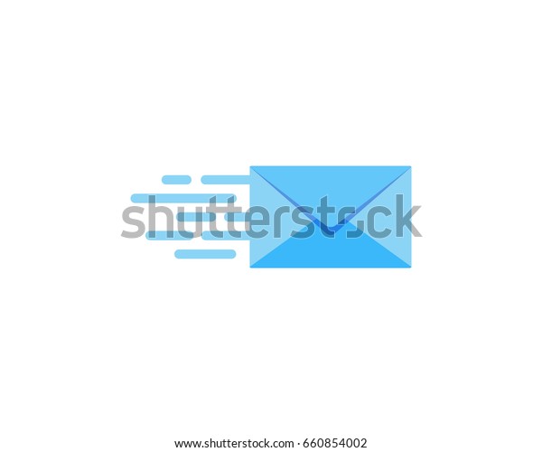 Fast Mail Icon Logo Design Element Stock Vector (Royalty Free ...