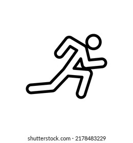 Fast Man Run Icon Rush Icon Stock Vector (Royalty Free) 2178483229 ...