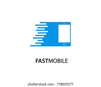 Fast Mobile Logo Template Design Vector Stock Vector (Royalty Free ...