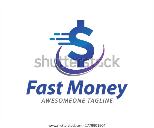 Fast Money Logo Inspiration Vector Template Stock Vector (Royalty Free ...