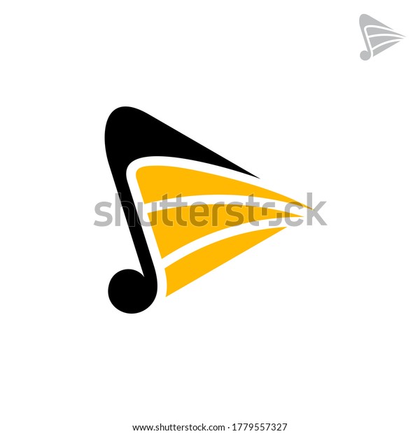 Fast Music Logo Music Note Fast Stock Vector (Royalty Free) 1779557327 ...
