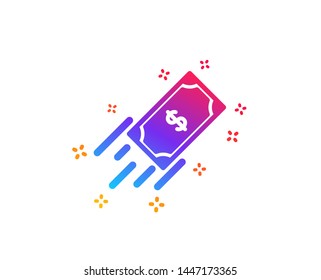 Fast Payment Icon Dollar Exchange Sign Stock Vector (Royalty Free ...
