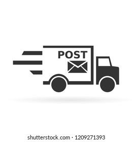 Fast Post Truck Stock Vector (Royalty Free) 1209271393 | Shutterstock