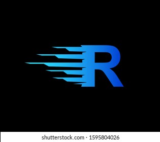 Fast W Letter Digital Data Logo: vector de stock (libre de regalías ...