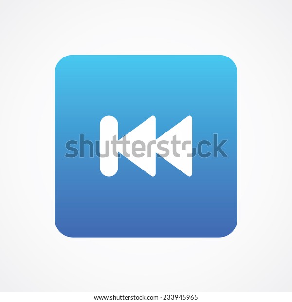 Fast Rewind Arrow Media Player Control Stock Vector (Royalty Free ...