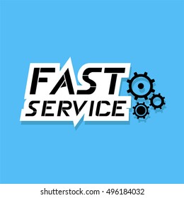 Fast Service Icon Stock Vector (Royalty Free) 496184032