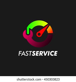 Fast Service Logo Design Template Vector Stock Vector (Royalty Free ...