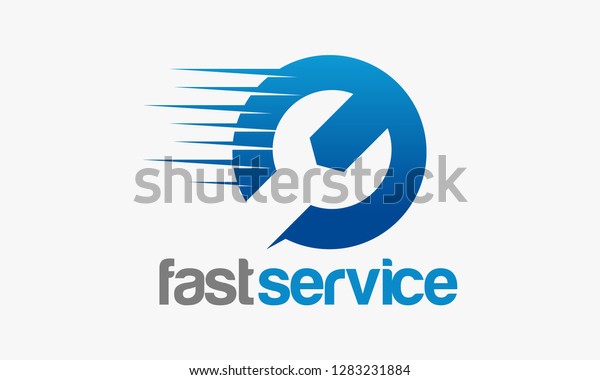 Fast Service Logo Designs Vector Stock Vector (Royalty Free) 1283231884 ...