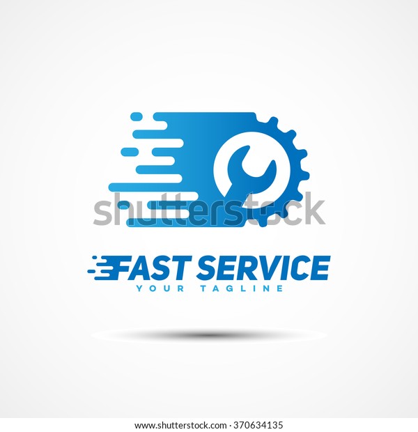 Fast Service Logo Template Design Vector Stock Vector (Royalty Free ...