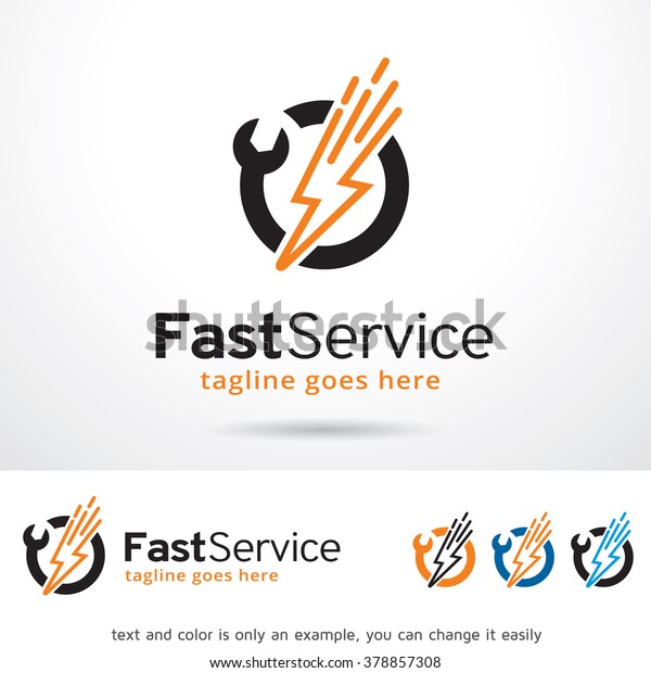 Fast Service Logo Template Design Vector Stock Vector (Royalty Free ...