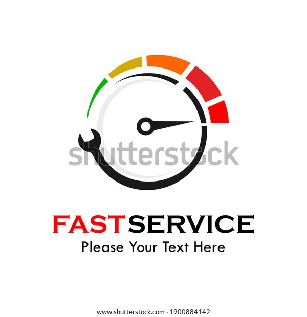 Fast Service Logo Template Illustration Stock Vector (Royalty Free ...