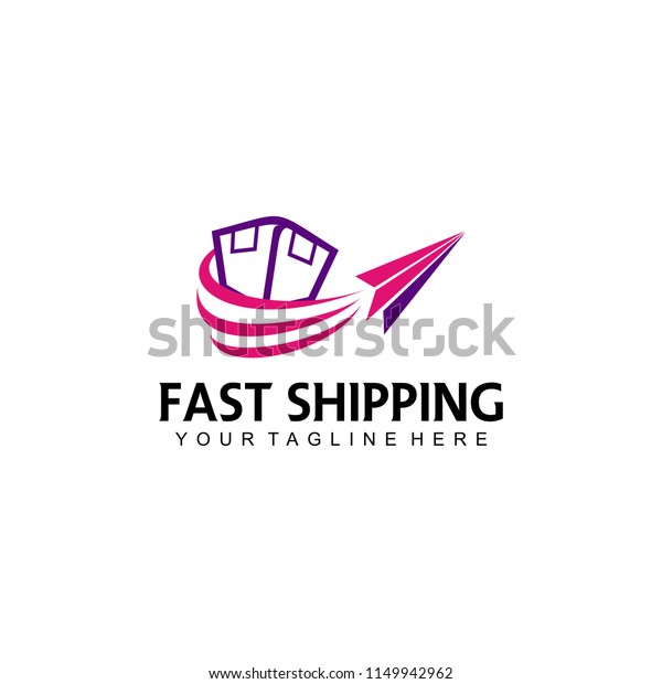 Fast Shipping Logo Stock Vector (Royalty Free) 1149942962 | Shutterstock