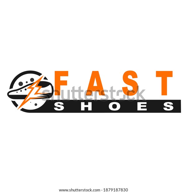 Fast Shoes Logo Design Vector Stock Vector (Royalty Free) 1879187830 ...
