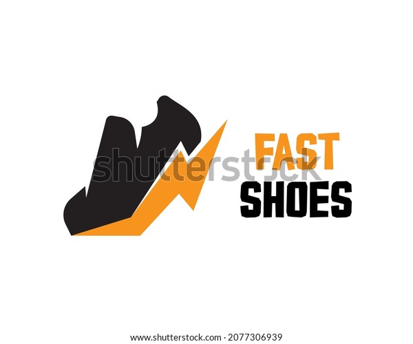 Fast Shoes Logo Flash Motion Trails Stock Vector (Royalty Free ...