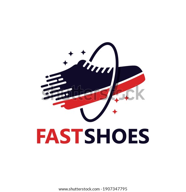 Fast Shoes Logo Template Design Stock Vector (Royalty Free) 1907347795