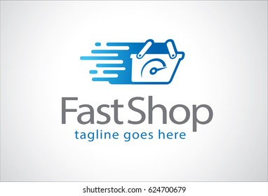 Fast Shop Logo Template Design Vector: เวกเตอร์สต็อก (ปลอดค่าลิขสิทธิ์ ...