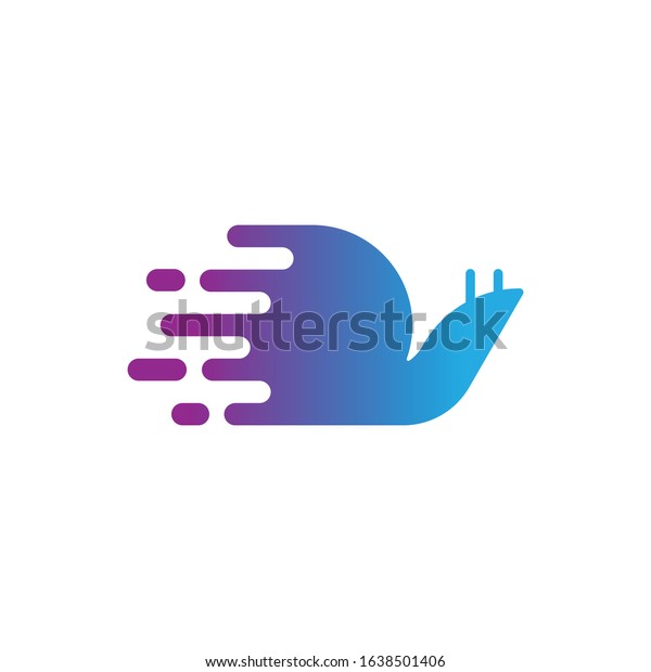 Fast Snail Logo Icon Vector Stock Vector (Royalty Free) 1638501406 ...