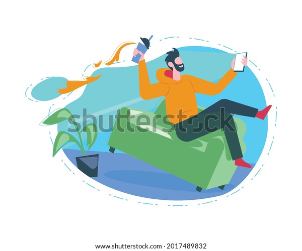 Fast Speed Internet Illustration Concept Vector Stock Vector (Royalty ...