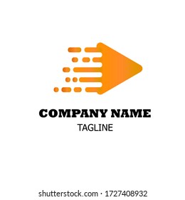 Logo Book Design Template Arrow Vector Stock Vector (Royalty Free ...