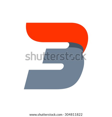 Fast Speed Number Three Logo Stock Vector (Royalty Free) 304811822 ...