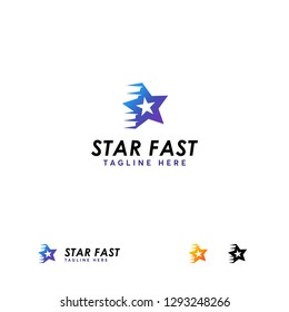 Fast Star Logo Designs Concept Vector Stock Vector (Royalty Free ...