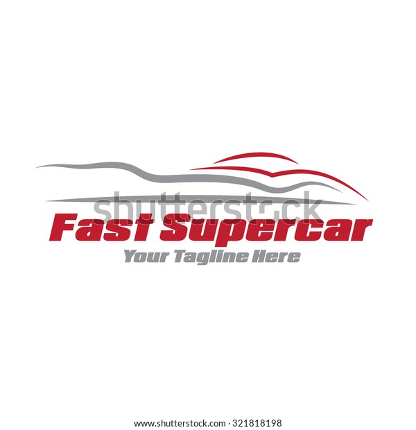 Fast Super Car Sign Logo Stock Vector (Royalty Free) 321818198 ...